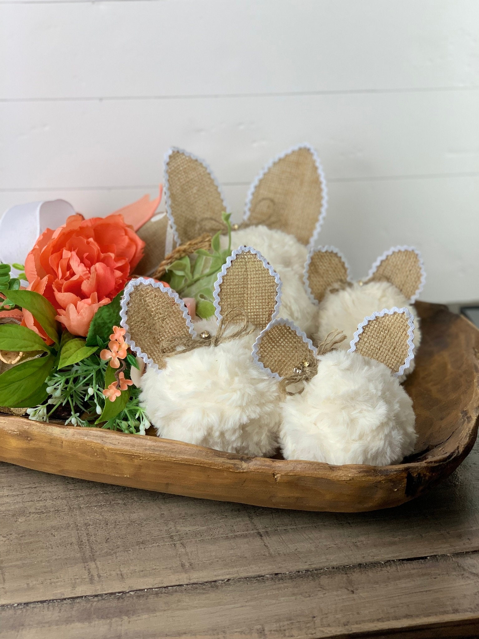 Fluffy Easter Bunny |bunny Spring Decorations | Easter Bunny Table ...