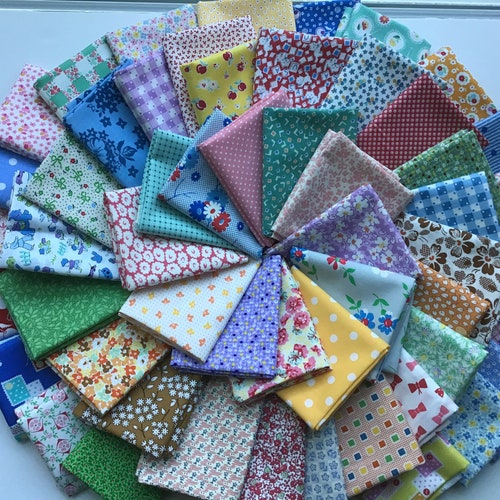 Reproduction Fat Quarter Bundle of 10 Assorted | Etsy