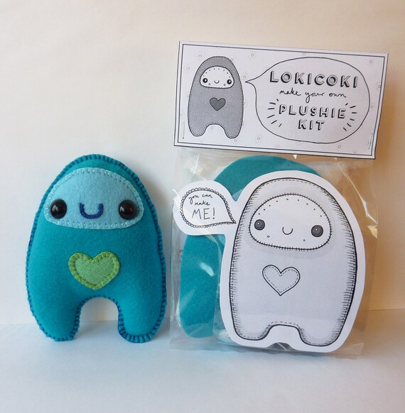 Items similar to LokiCoki "Make your own Plushie Kit" - Various colours ...
