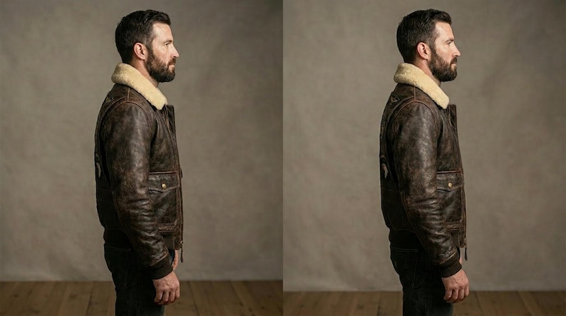 Men’s Pilot Flight Bomber Jacket – Official Signature Series Sky ...