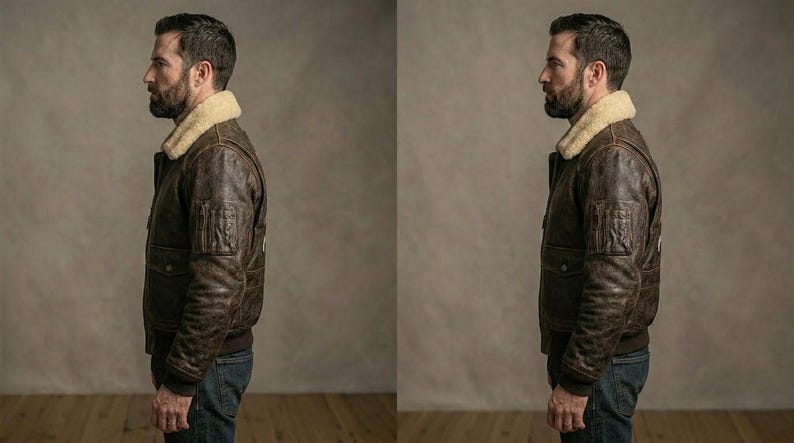 Men’s Pilot Flight Bomber Jacket – Official Signature Series Sky ...