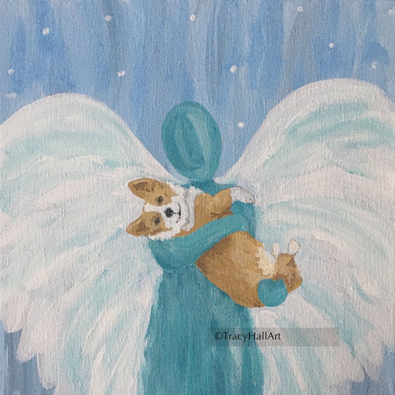 Corgi Angel - Etsy