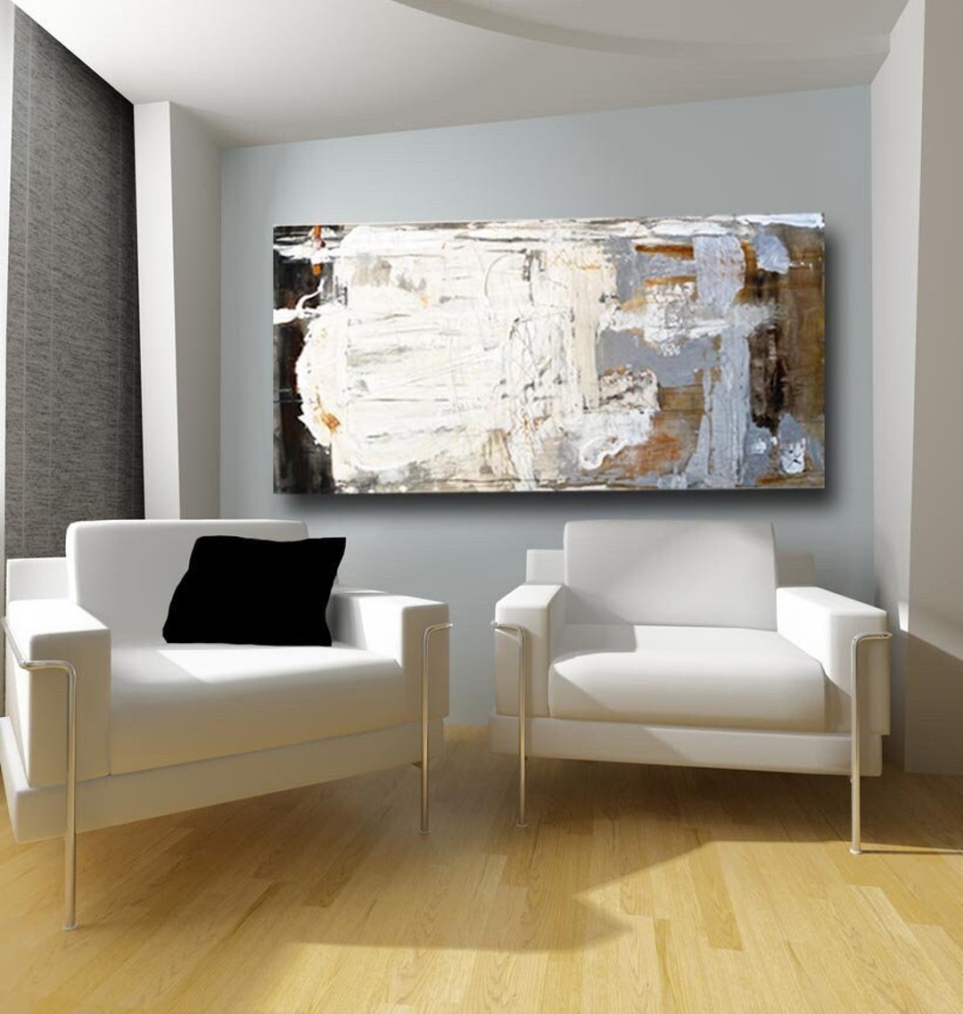 White Painting, Neutral Colored Art, Abstract Wall Art, Contemporary ...