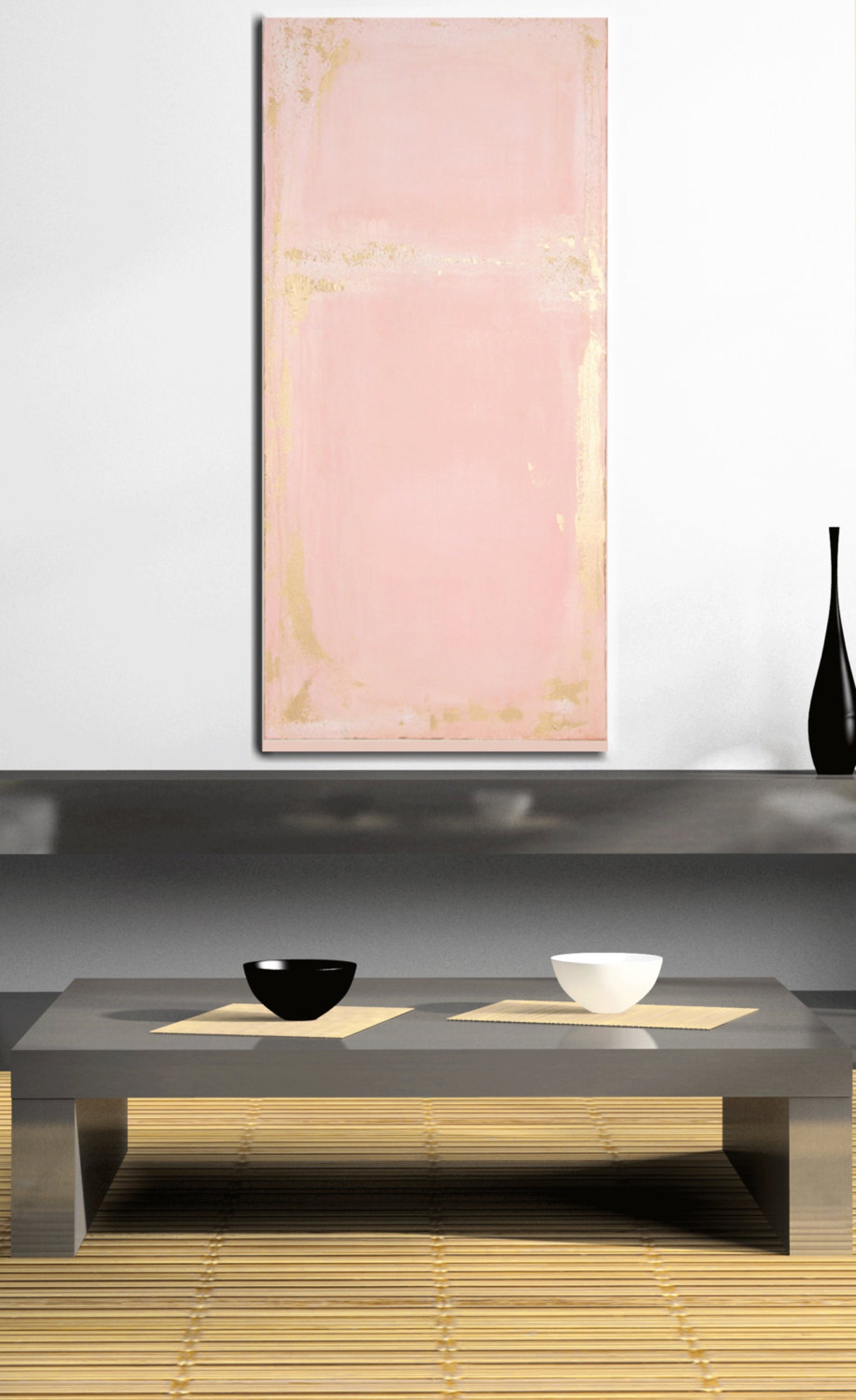Pink Abstract Painting Abstract Art Large Original custom Abstract ...