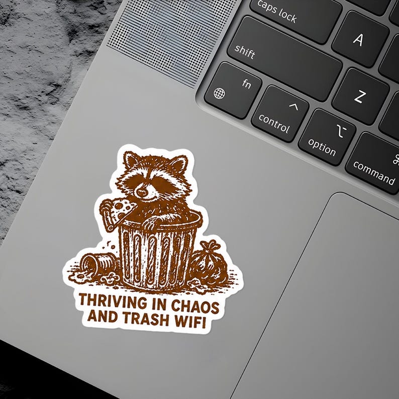 Burnout Sticker, Retro Meme Stickers, Chaotic Adulting Humor Decals ...