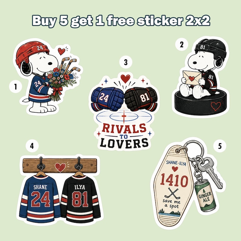 Hollanov Beagle Puppy Heated Rivalry Inspired Sticker, Hockey Romance ...