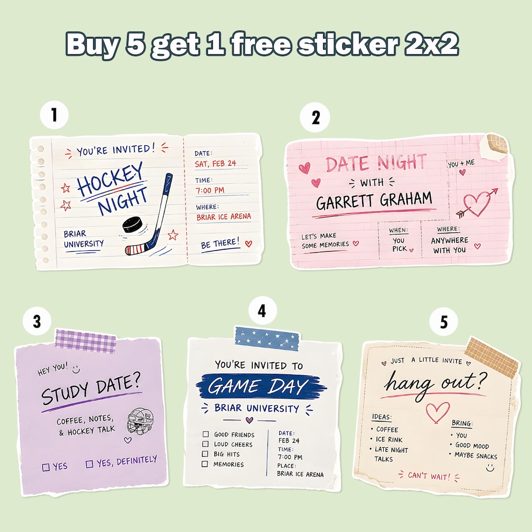 Off Campus Stickers, Hockey Romance, Briar University, the Deal ...