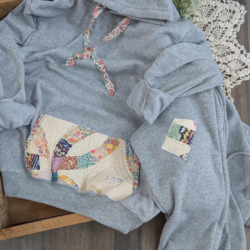 Patch Work Sweatshirt - Etsy