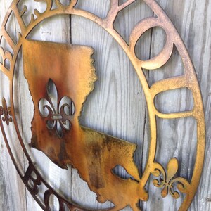 Louisiana State Fleur De Lis Personalized Plaque Customizable House ...