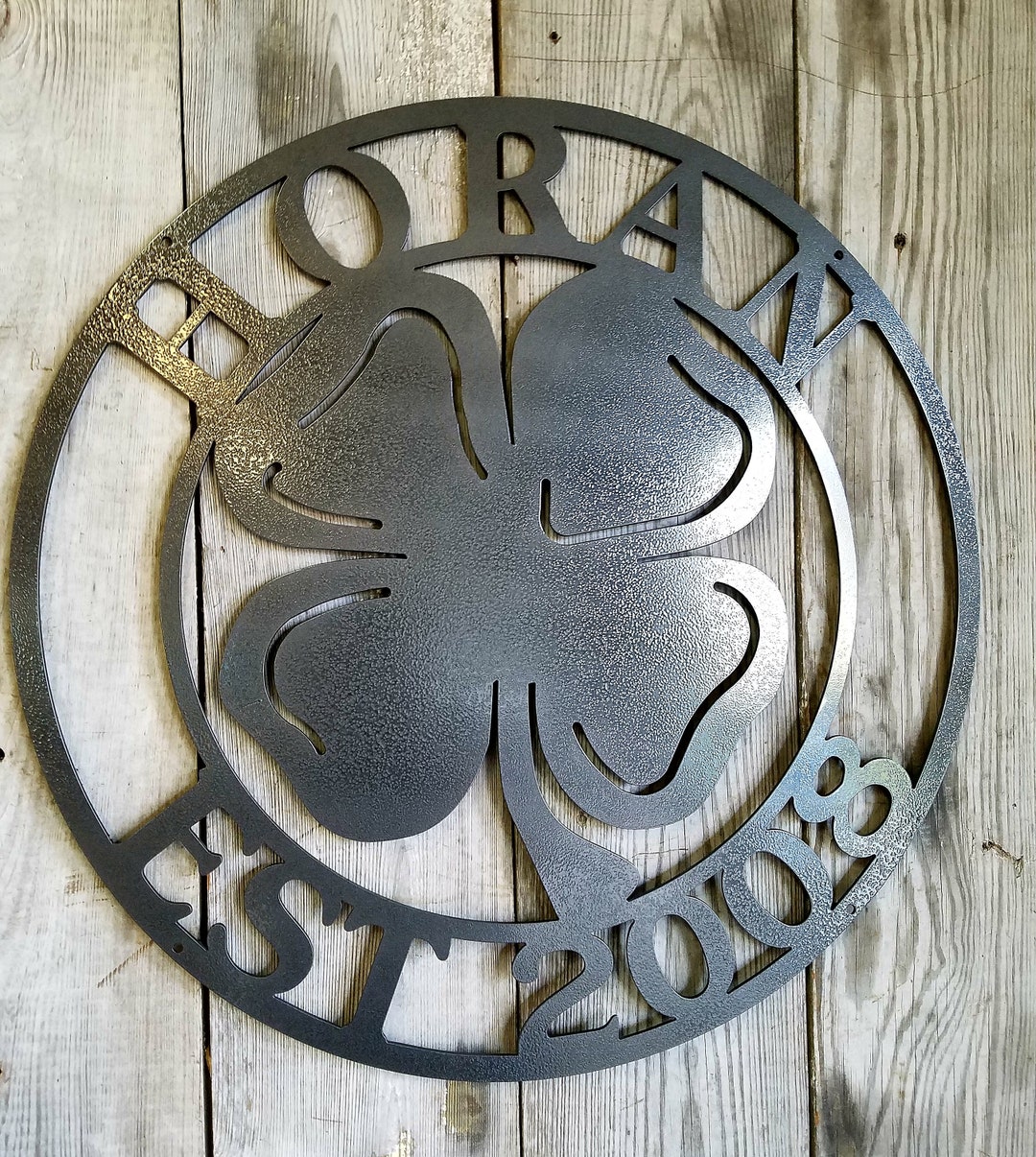 Customized Four Leaf Clover Metal Wall Mount Sign - Etsy