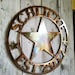 Custom Personalized Steel Texas Star Plaque House Sign Marker Metal ...
