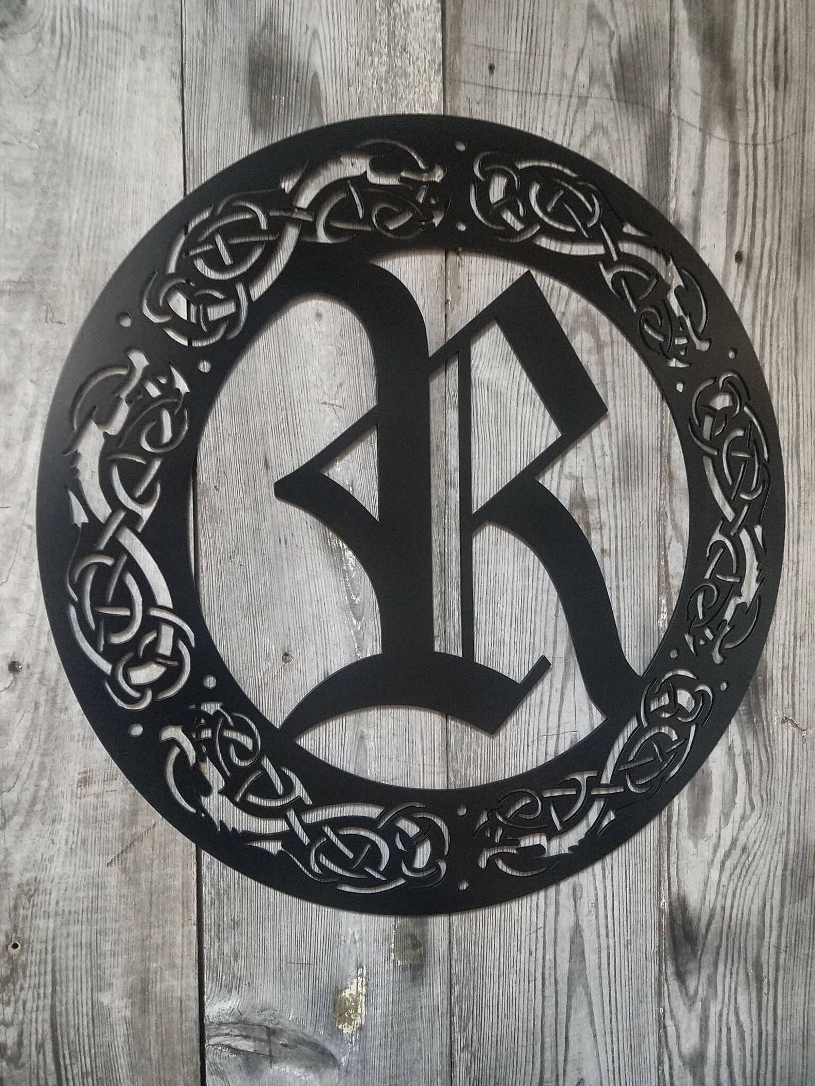 Celtic Border Old English Font Sign Customizable - Etsy