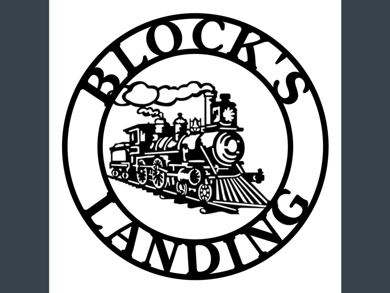 Customizable Locomotive Train Center Round Steel Metal Wall - Etsy