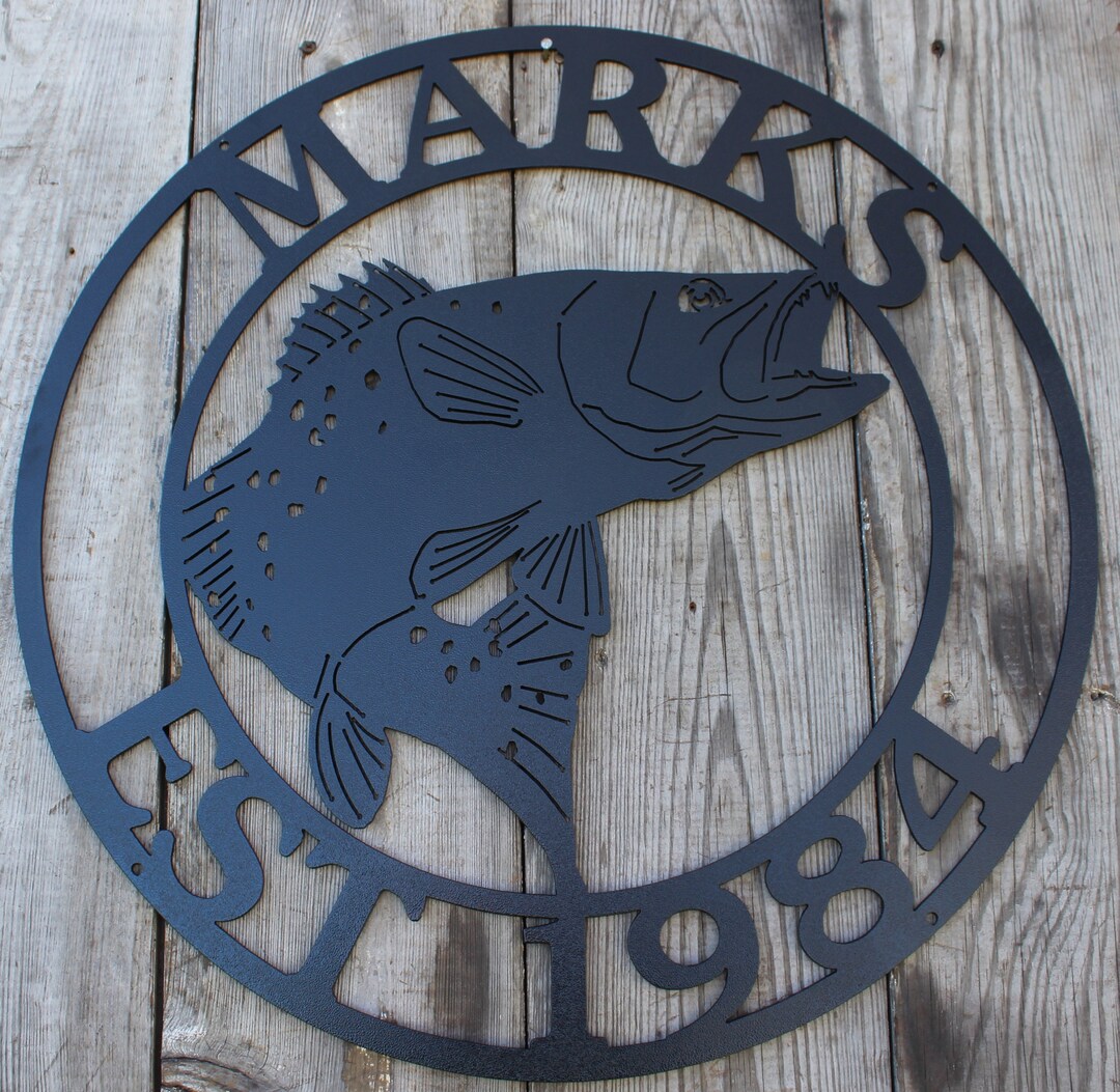 Personalized Metal Sign Speckled Trout - Etsy