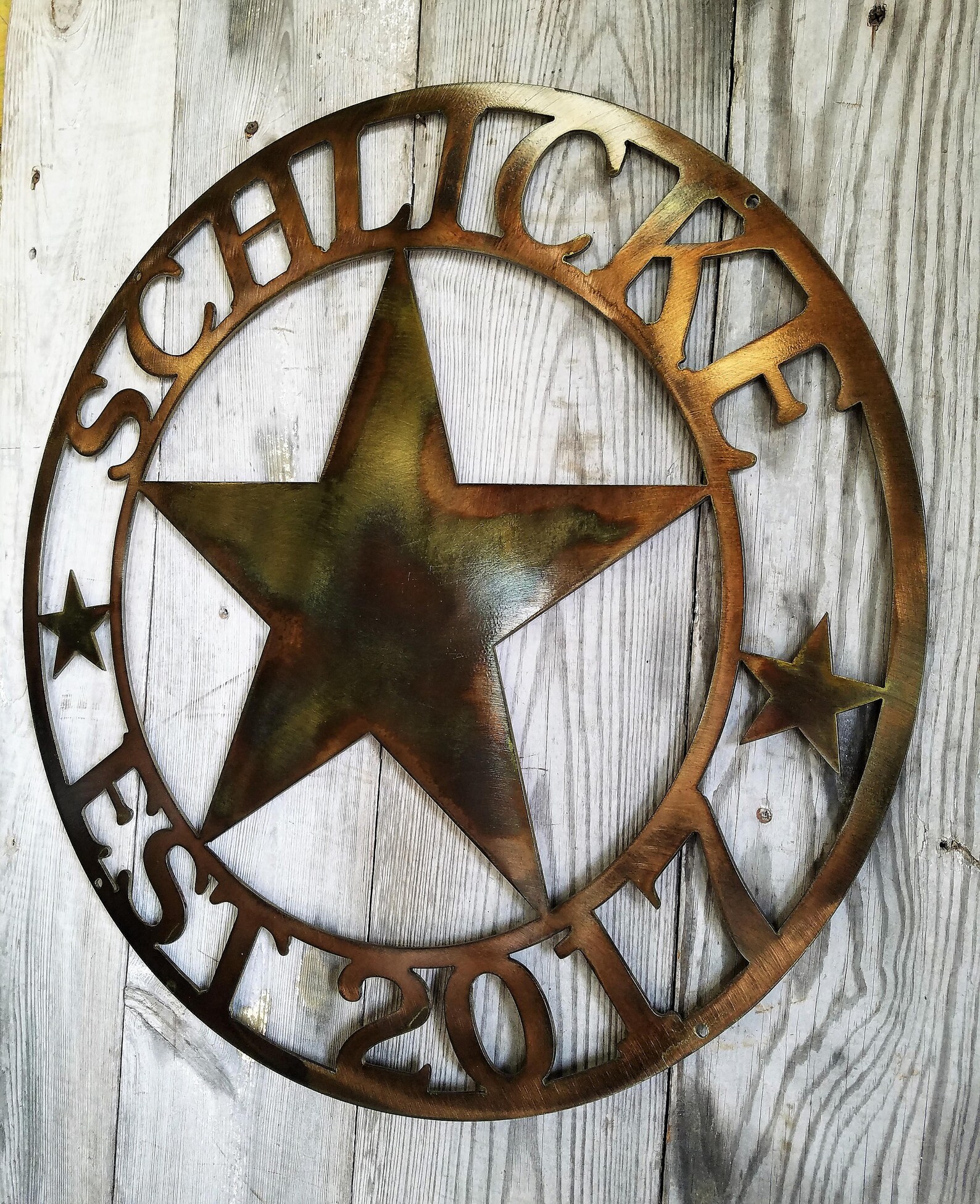 Custom Personalized Steel Texas Star Plaque House Sign Marker - Etsy