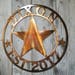 Custom Personalized Steel Texas Star Plaque House Sign Marker Metal ...