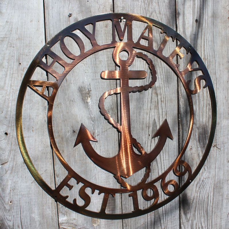 Nautical Anchor Sign - Etsy
