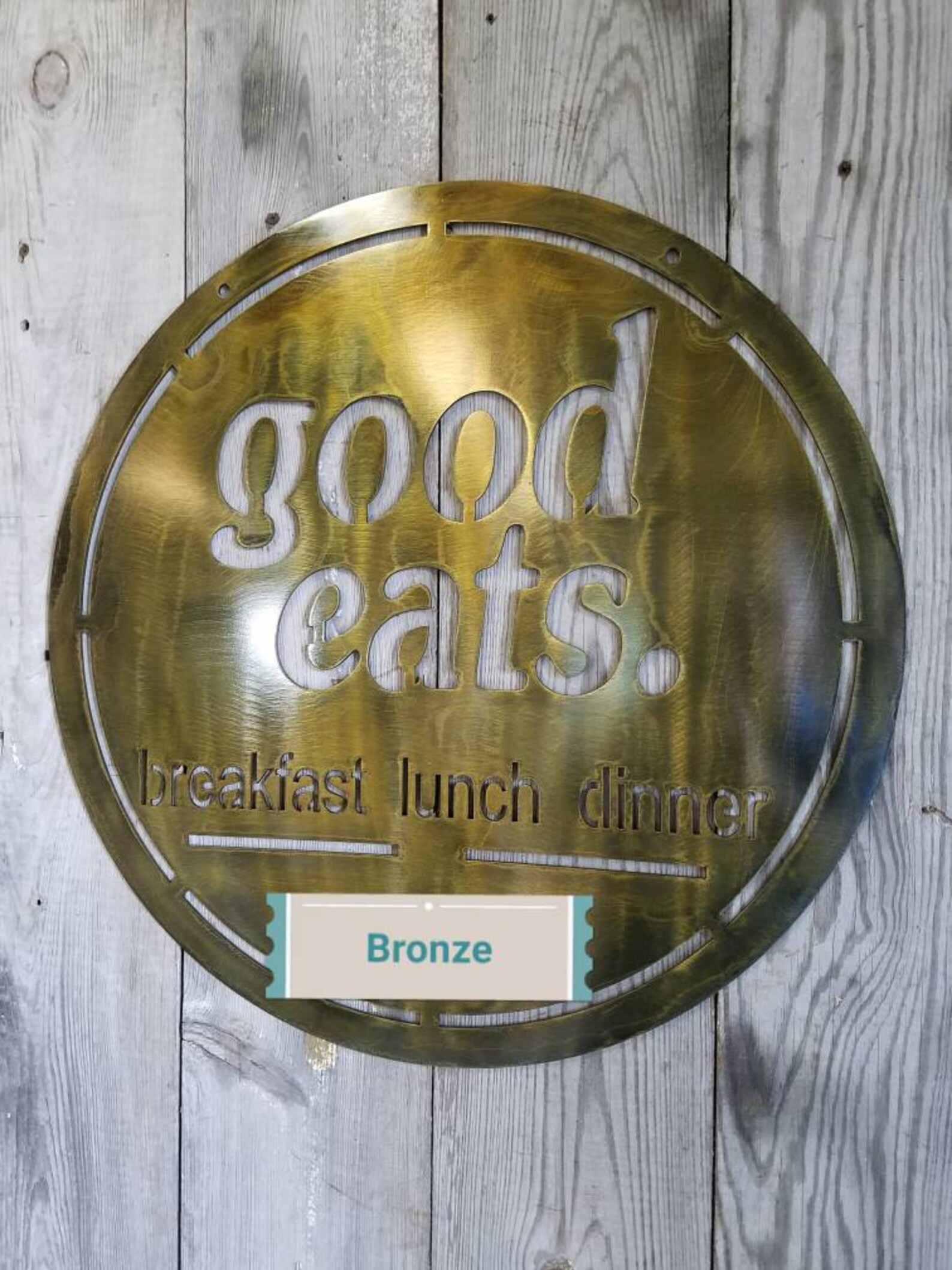 Good Eats Breakfast Lunch Dinner Sign Established Date | Etsy