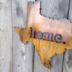 Texas State Home Plaque in Antique Copper Plate and Bronze - Etsy