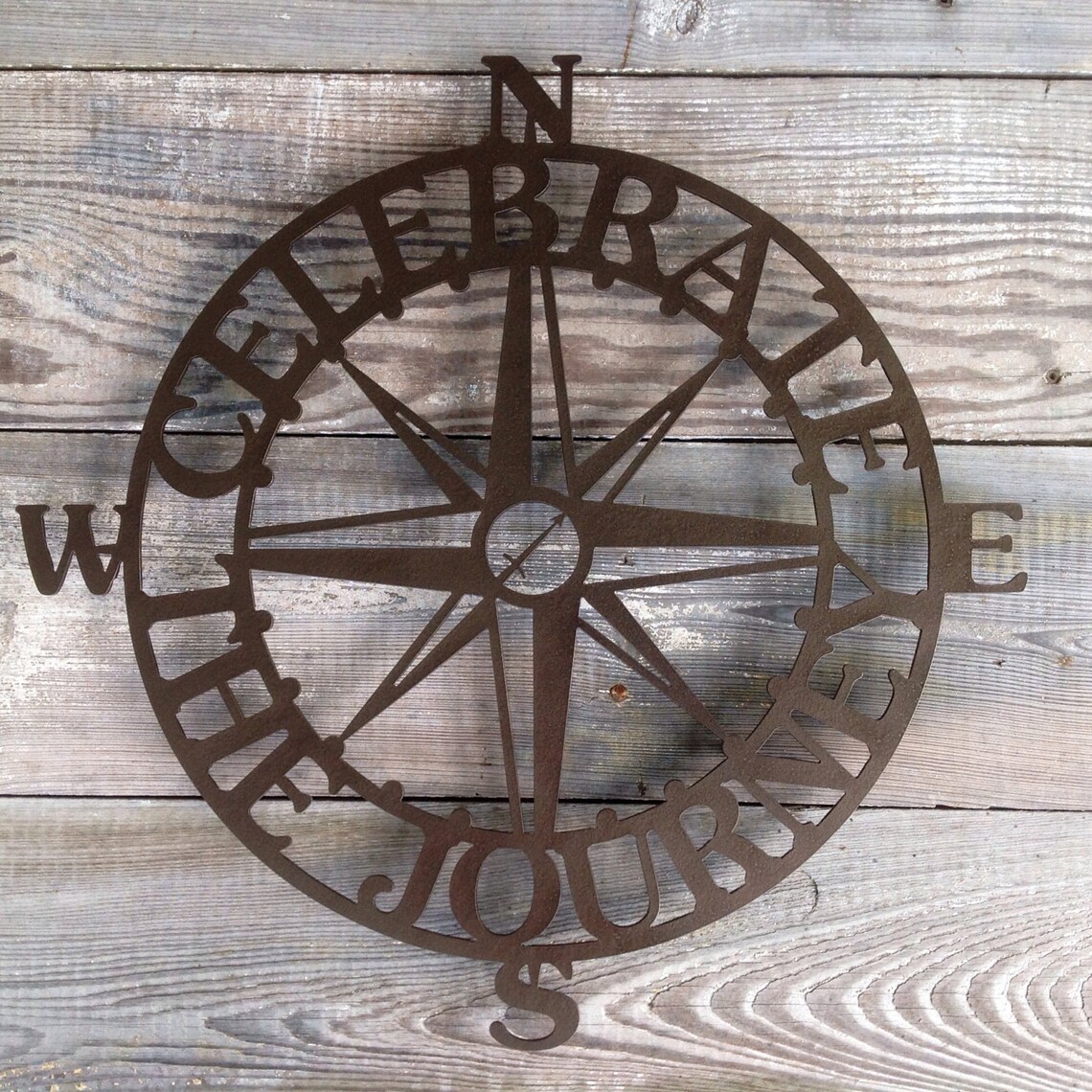 Nautical Compass Rose Star Customizable Personalized Steel - Etsy