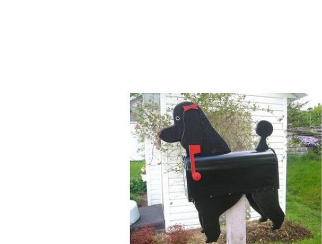 Dog Mailboxes - Poodle Mailbox (BLACK) - Etsy