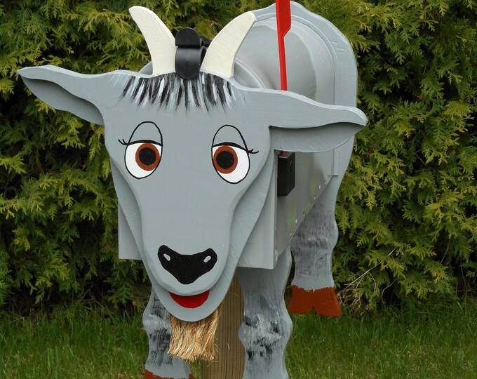 Farm Animal Mailboxes Goat Mailbox - Etsy