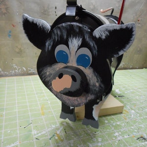 Farm Animal Mailboxes - Pig Mailbox (black ) - Etsy