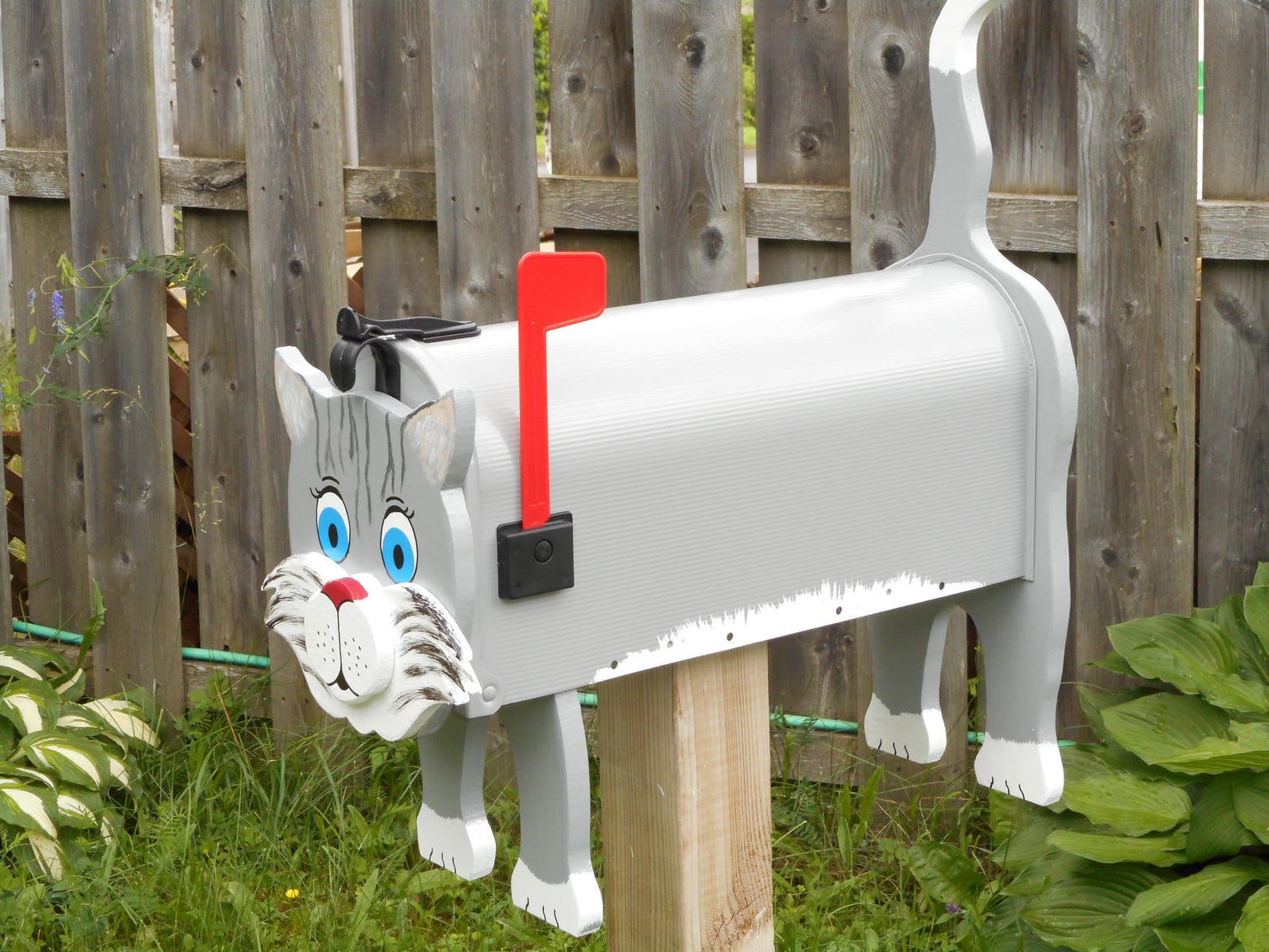 Cat Mailboxes Grey Cat Mailbox - Etsy