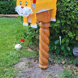 Cat Mailboxes - Yellow Cat Mailbox - Etsy
