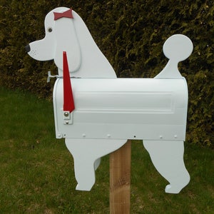 Dog Mailboxes - Poodle Mailbox (WHITE) - Etsy
