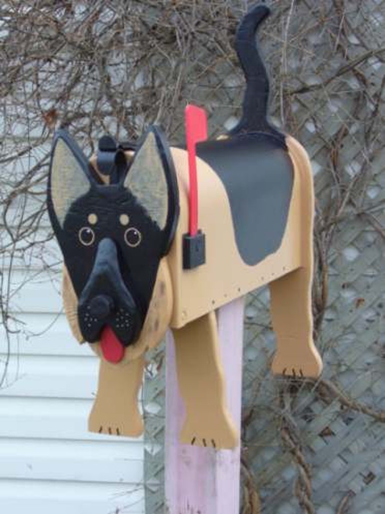 Dog Mailboxes German Shepherd Mailbox | Etsy