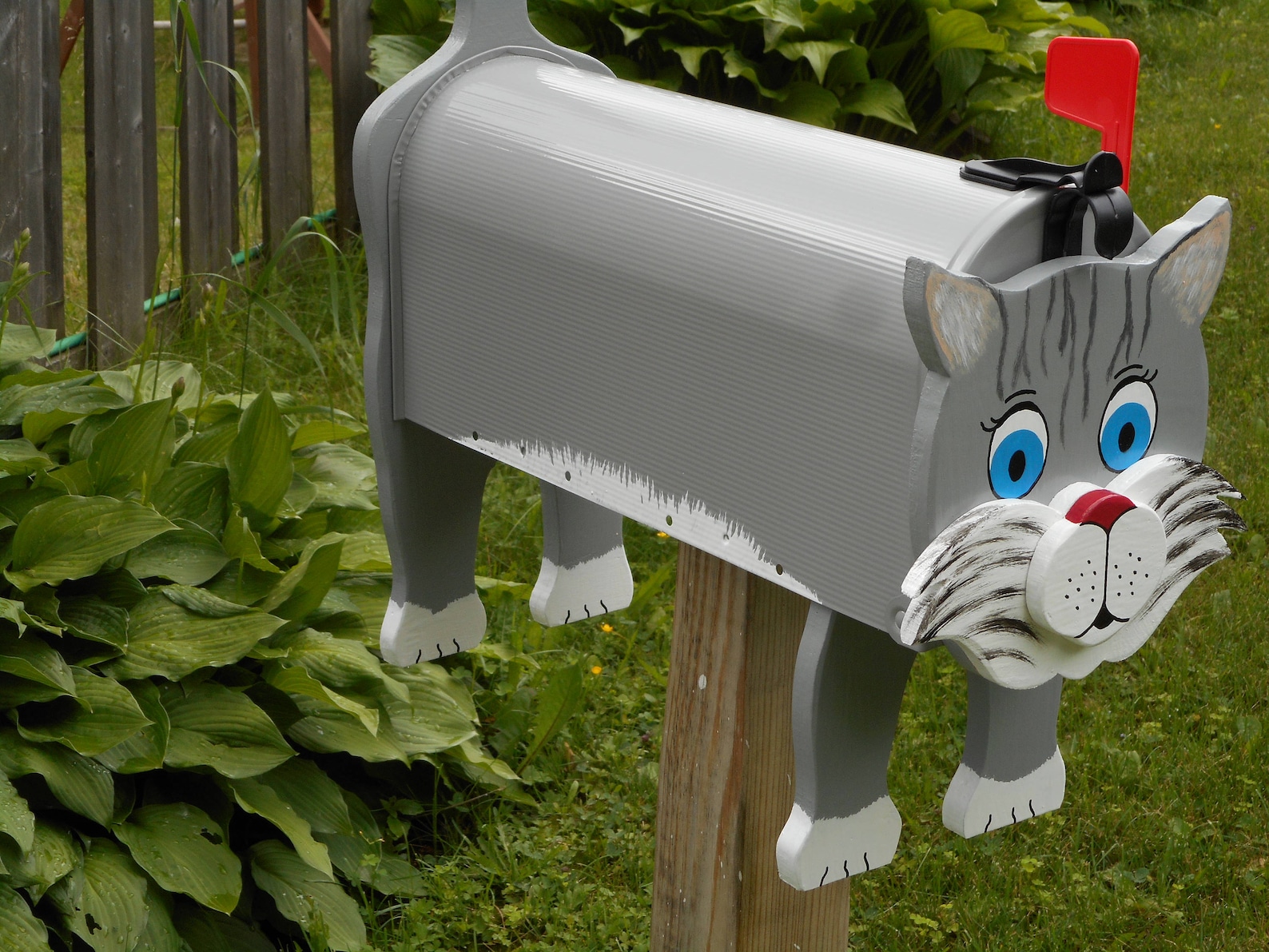 Cat Mailboxes - Grey Cat Mailbox - Etsy Canada