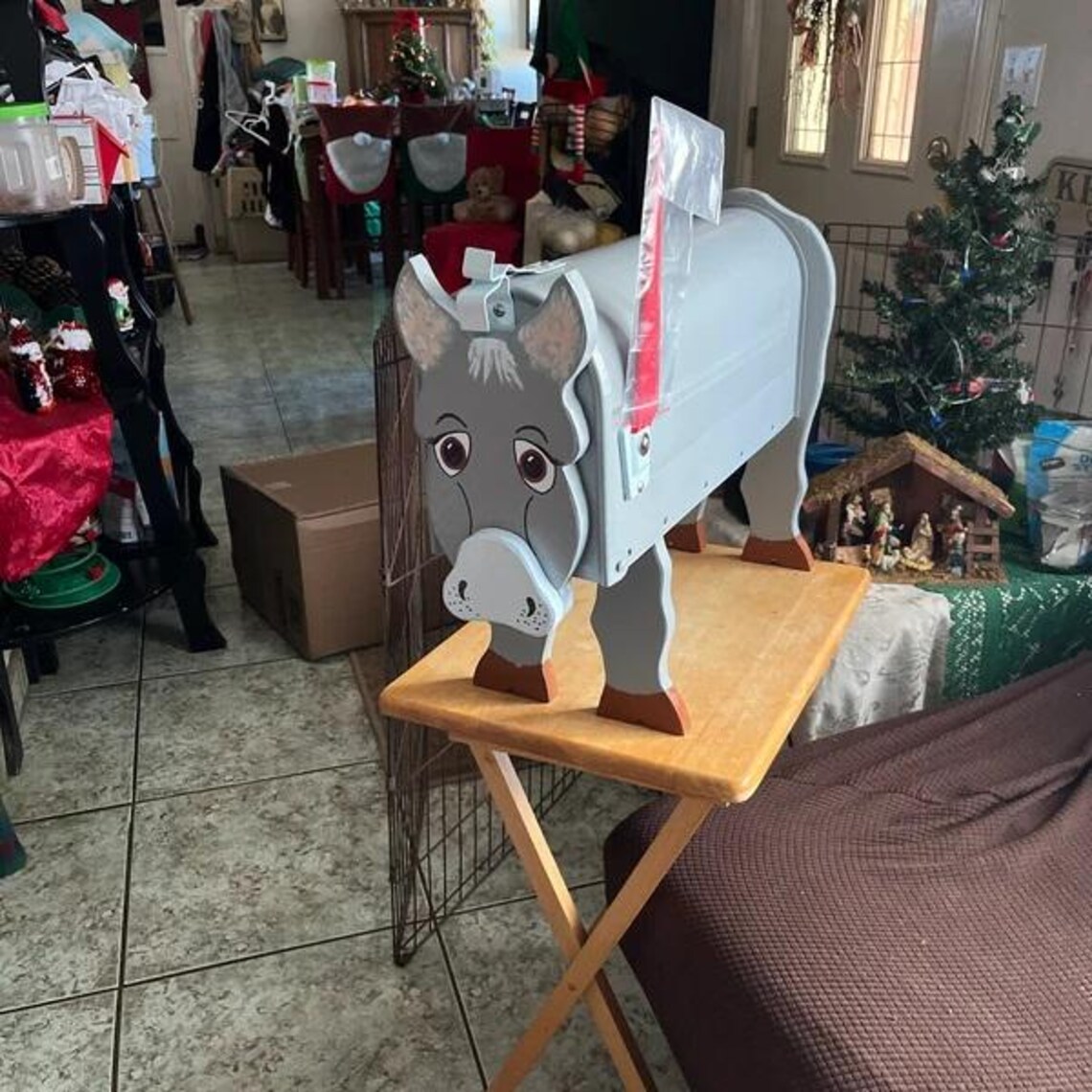 Handmade Donkey Mailbox, Decorative Galvanized Metal - Etsy