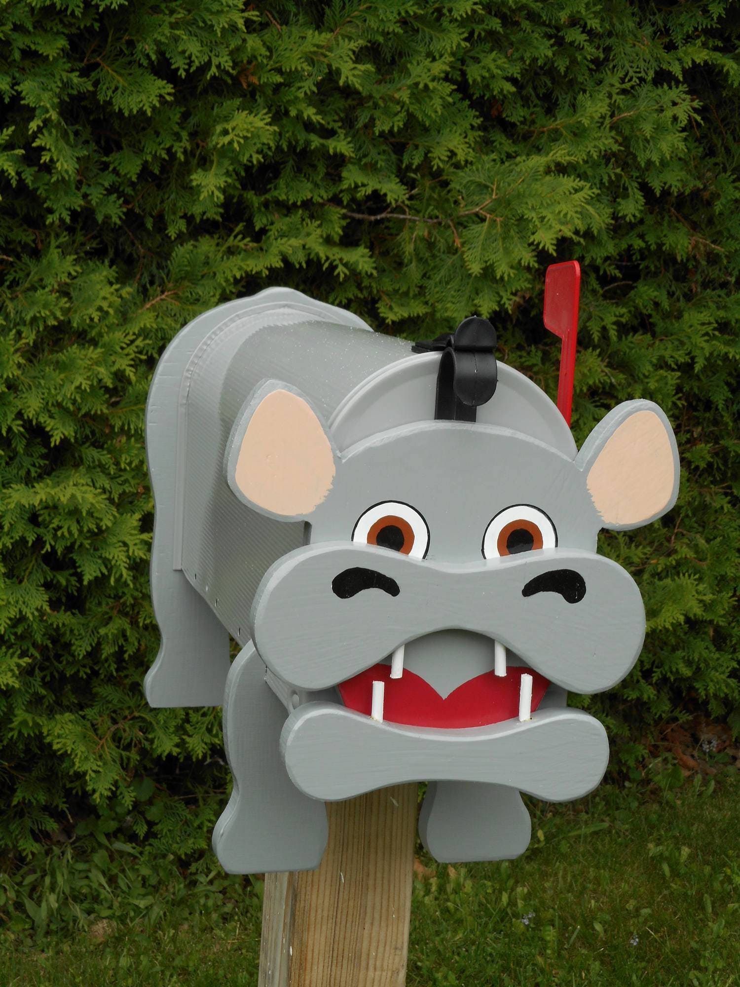 Wild Animal Mailboxes Hippo Mailbox - Etsy