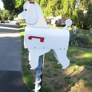 Dog Mailboxes - Poodle Mailbox (WHITE) - Etsy