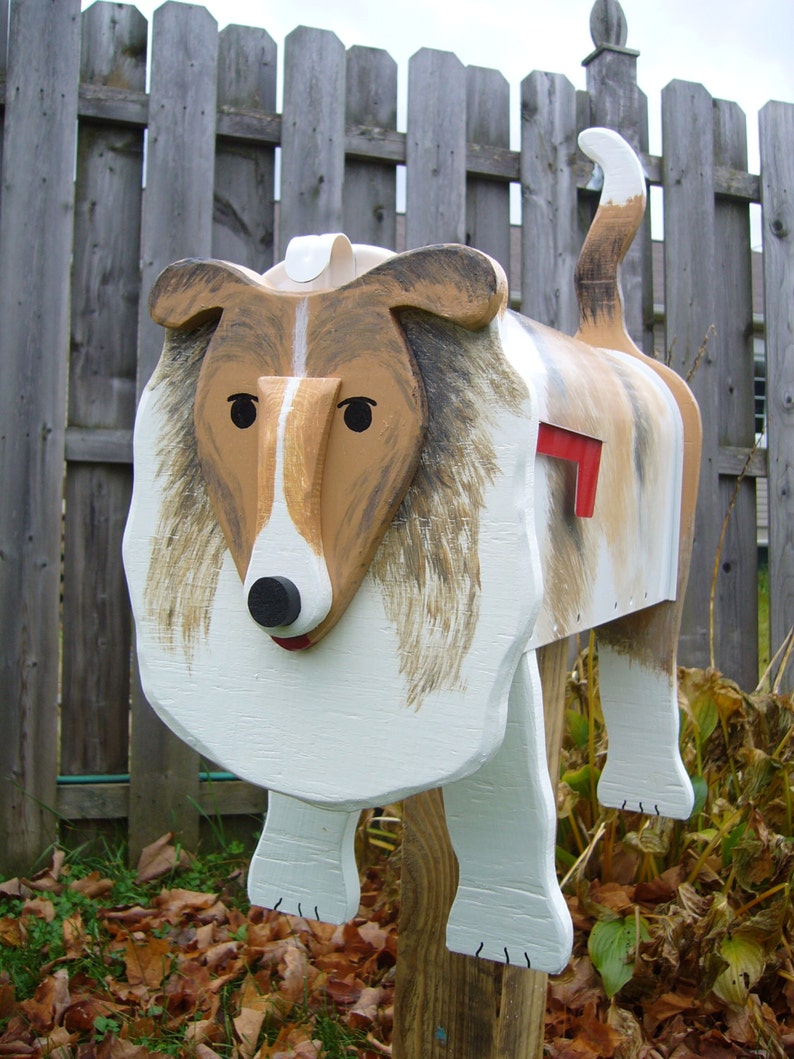Dog Mailboxes Collie Lassie Mailbox - Etsy