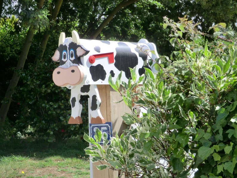 Cow Mailbox - Farm Animal Mailboxes - Etsy