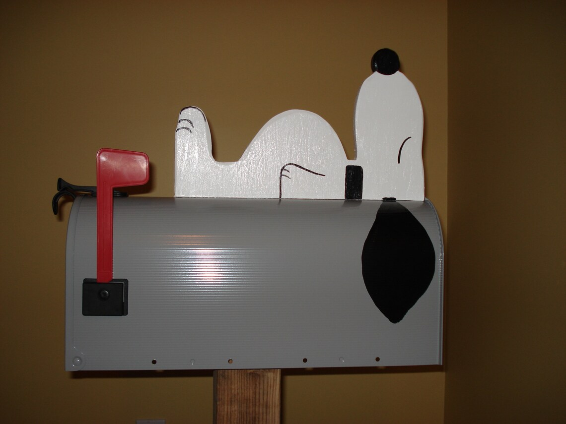 Novelty Mailboxes Snoopy Mailbox grey - Etsy