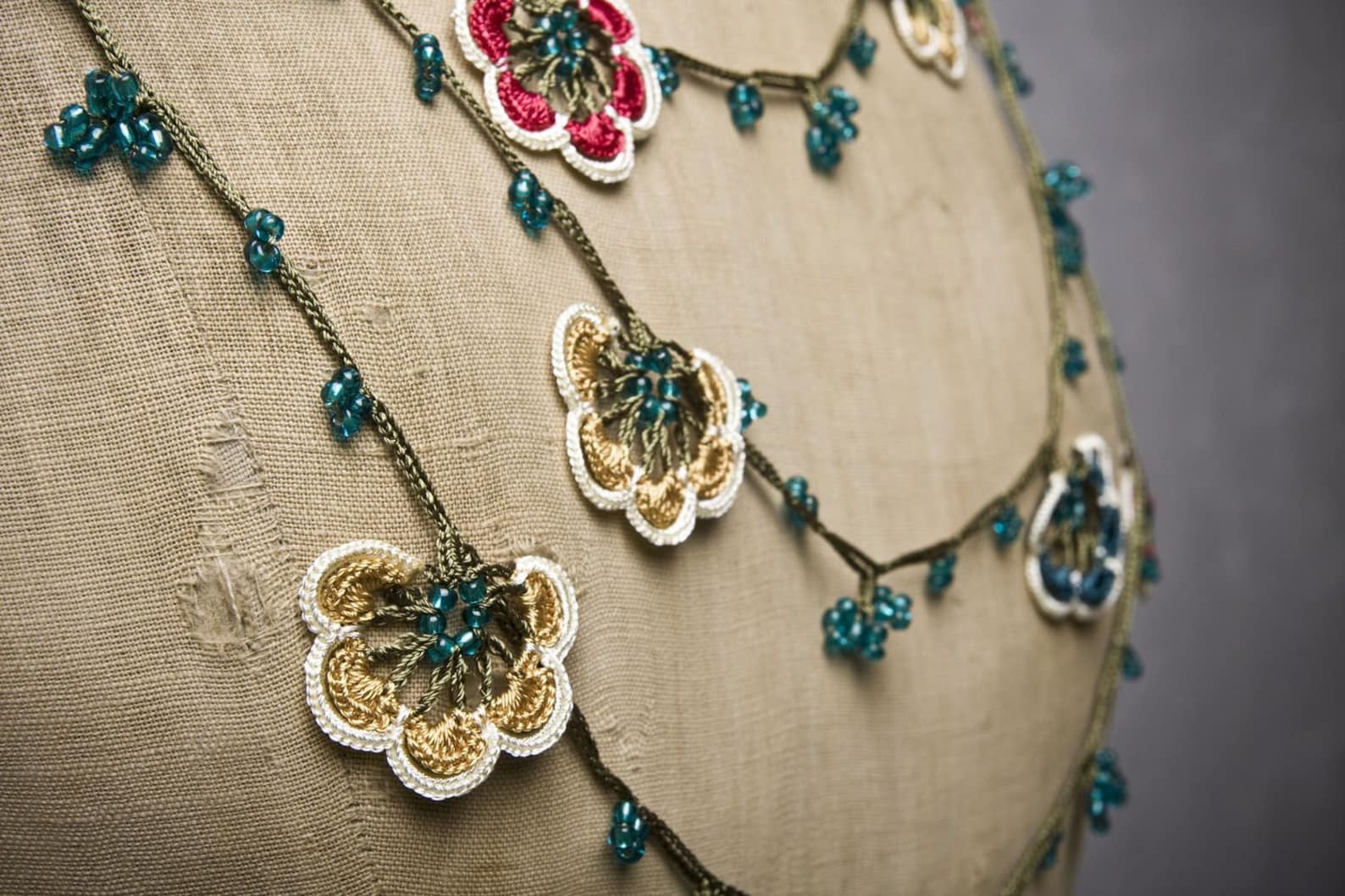 Crochet Necklace Oya Necklace Turkish Oya 135.83 - Etsy