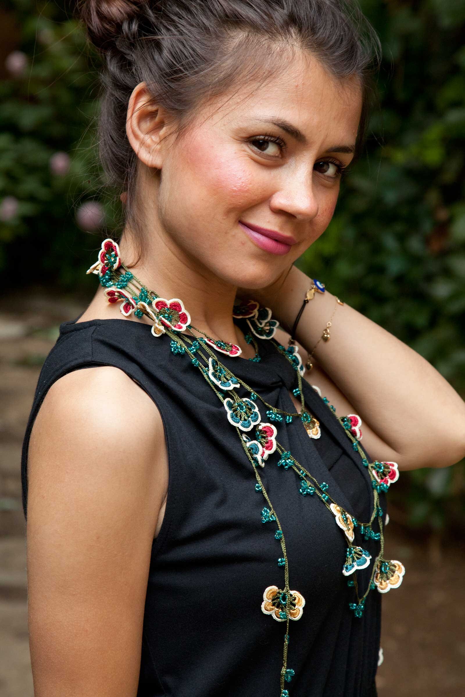 Crochet Necklace, Oya Necklace, Turkish Oya, 135.83 Needle Lace ...