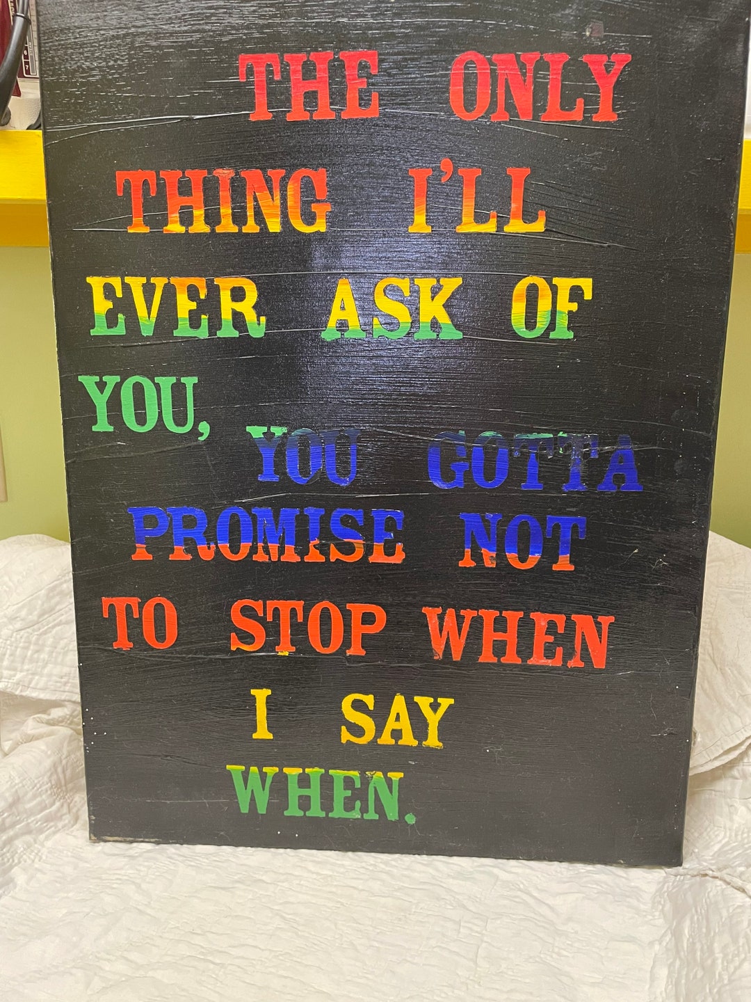 When is Not a Safe Word Painting - Etsy
