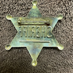 Sheriff Novelty Replica Badge - Etsy
