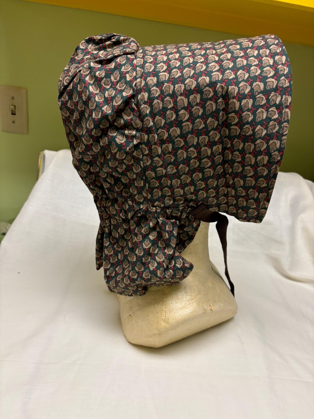 Reversible Hood Bonnet Ladies Civil War Reenacting Made by Jane Blevins ...