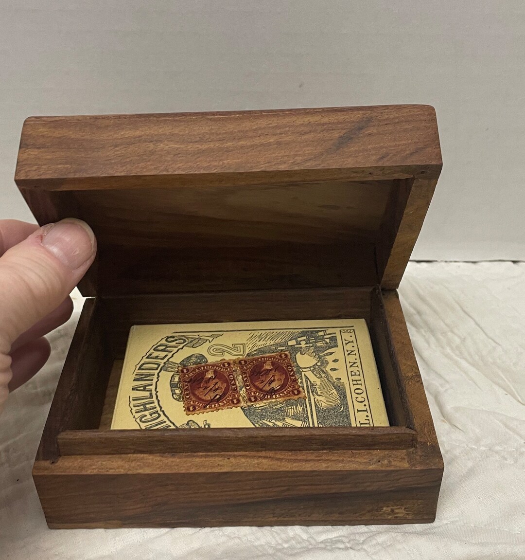 Reproduction Playing Cards in Wood Box - Etsy
