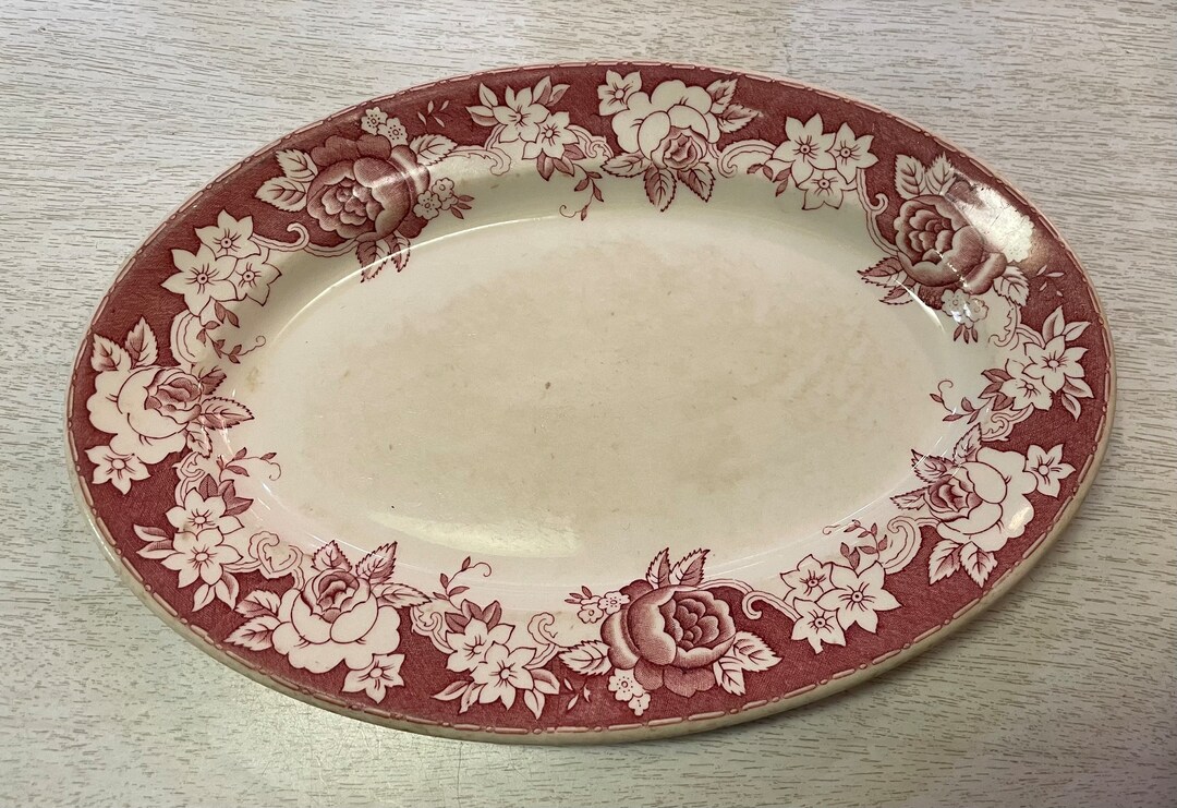 11 Inch Oval Platter Luxor Ivory Bailey Walker Bedford Ohio - Etsy