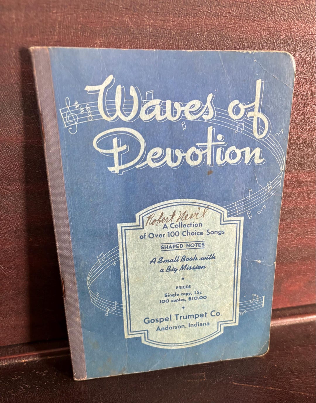 Waves of Devotion Shaped Notes Hymnal by Gospel Trumpet Co.(1930s?) - Etsy