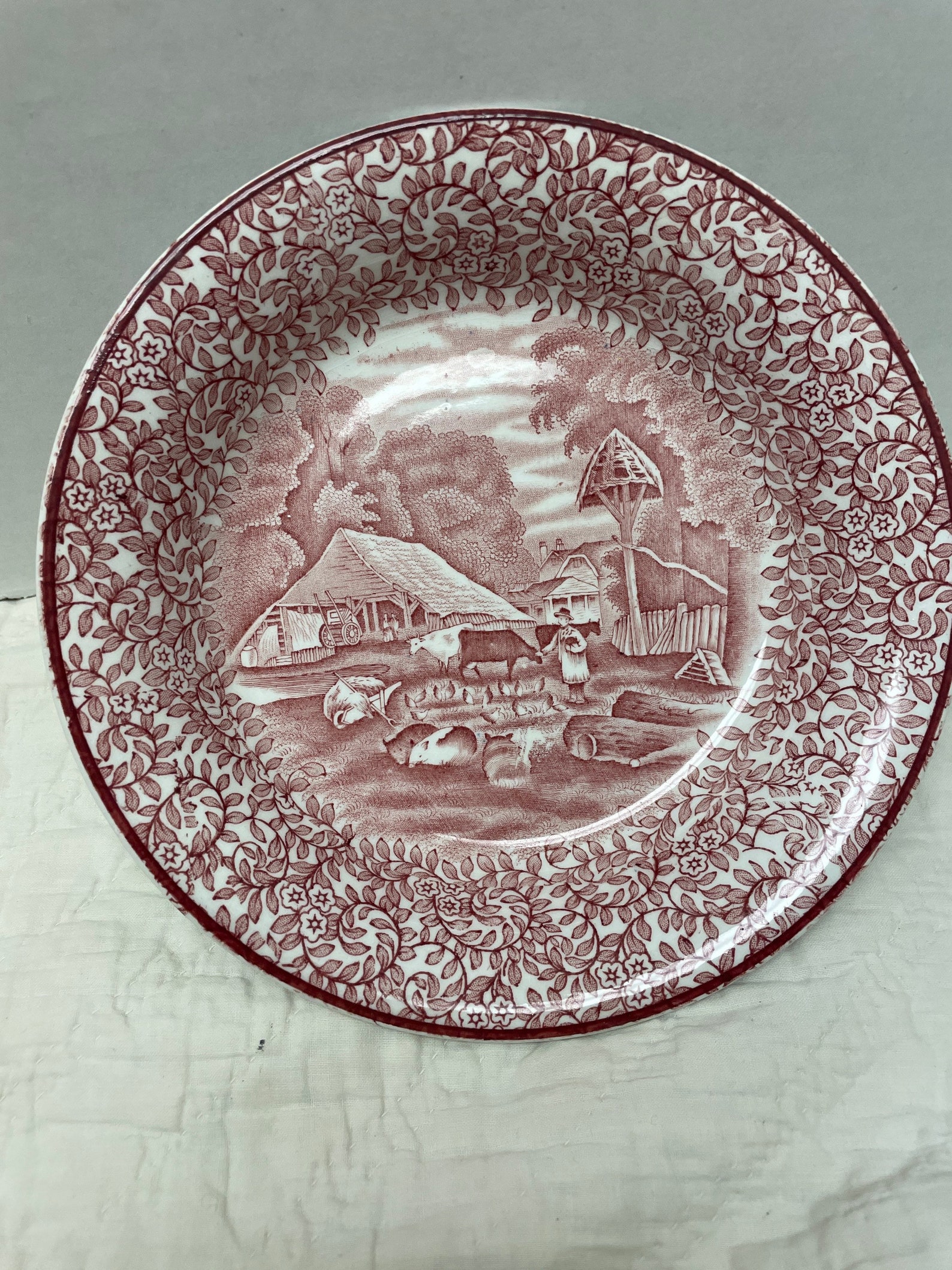 J. Kent Fenton England Ye Olde Foley Ware Red 8 Inch Bowl - Etsy