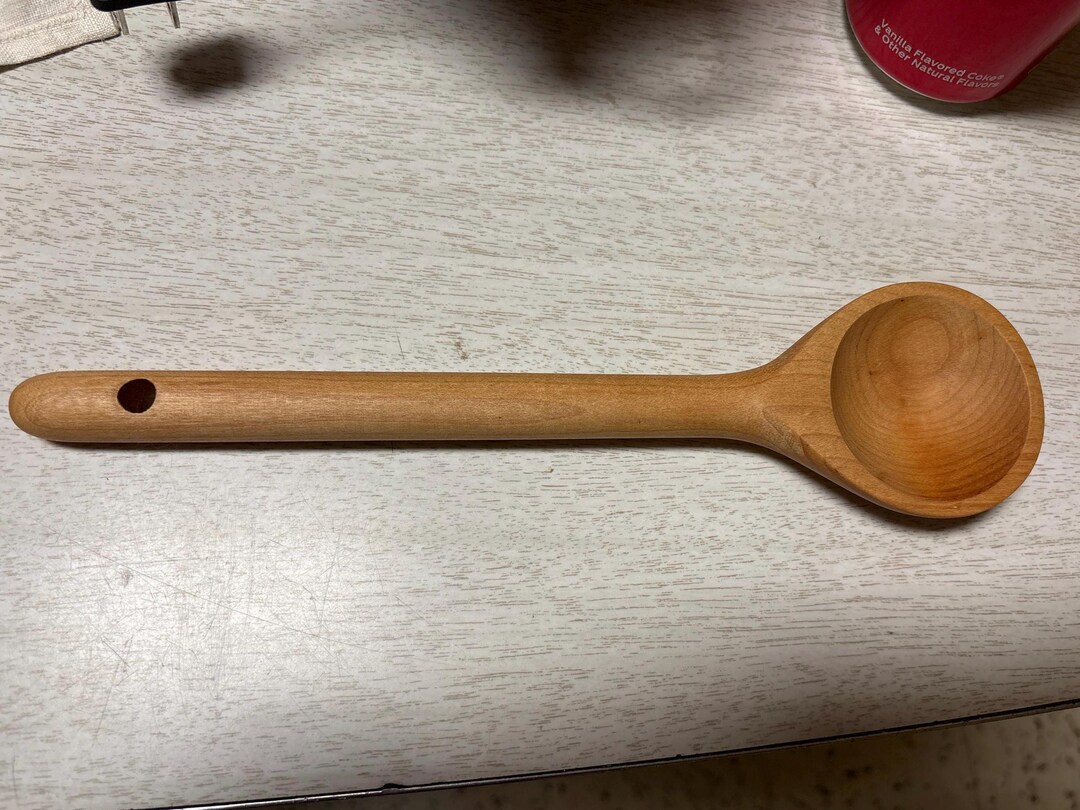 Whetstone Woodenware 10 Inch Turned Round Spoon - Etsy