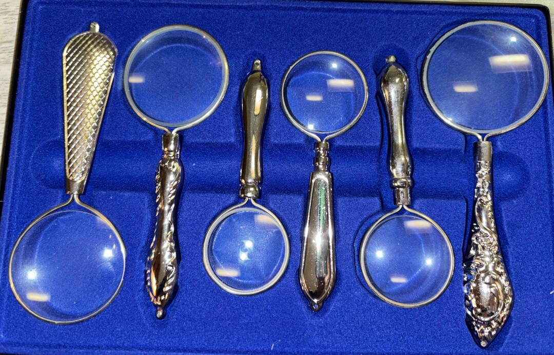 Small Magnifying Glass With Decorative Metal Handle - Etsy