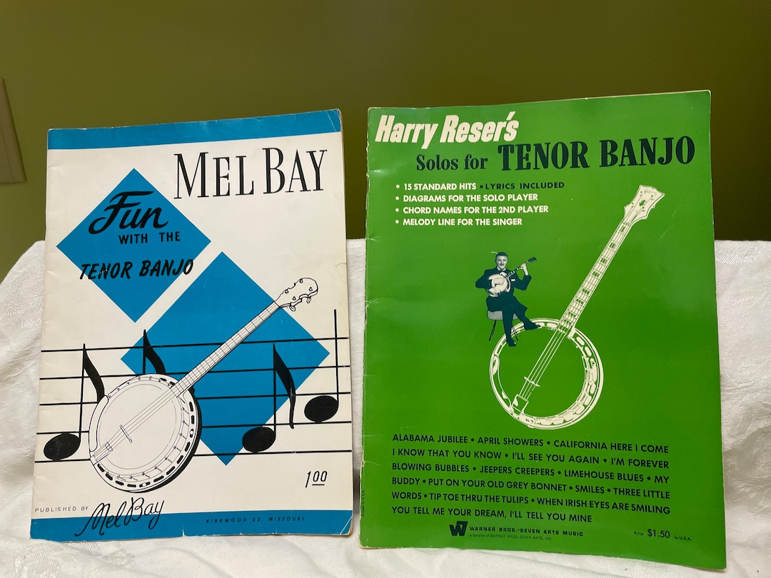 Lot of 2 Mel Bay Tenor Banjo Music Books 1961 - Etsy